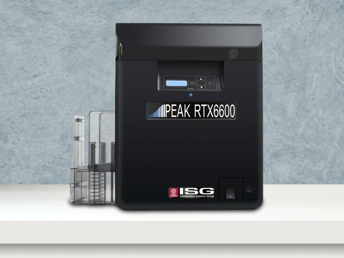 The ISG PEAK RTX6000 High-Definition Retransfer ID Card Printer