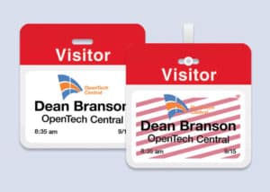 Visitor Temporary Badges - The ISG